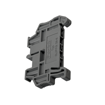 LK - BOR-TOPE. PHOENIX Tope Final Borne Conexion ST Riel-Din Gris